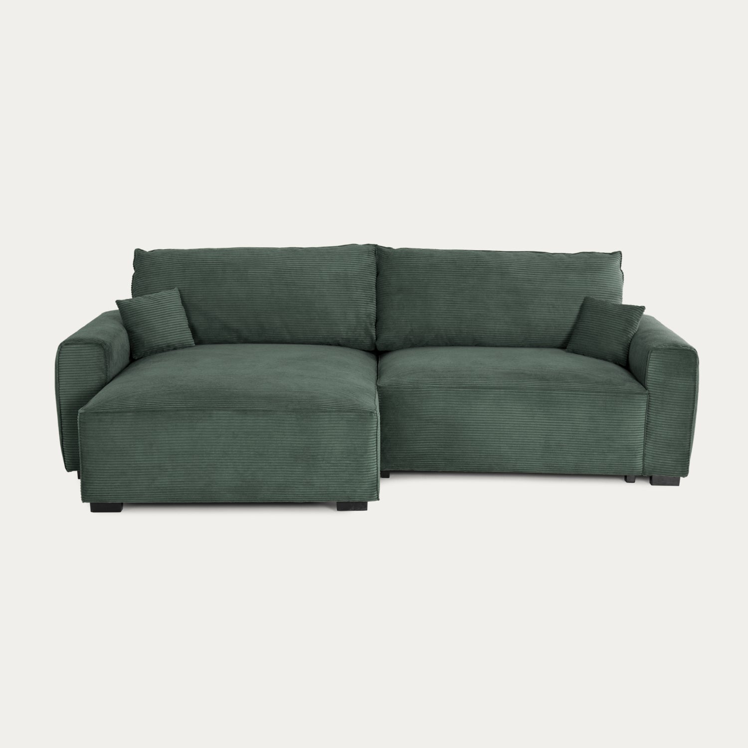 Sofa bed bombazine texture with integrated reversible chaise lounge ...